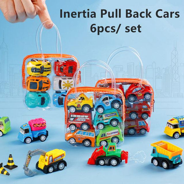 Exciting Pull Back Mini Car Models - Fire Truck & Engineering Vehicles ...