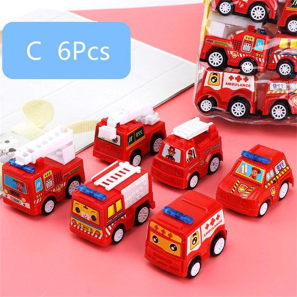 Exciting Pull Back Mini Car Models - Fire Truck & Engineering Vehicles ...