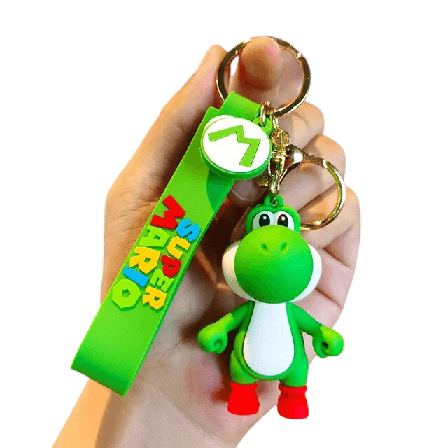 Super Mario Bros 3D PVC Keychains - Custom Rubber Key Rings for Kids ...